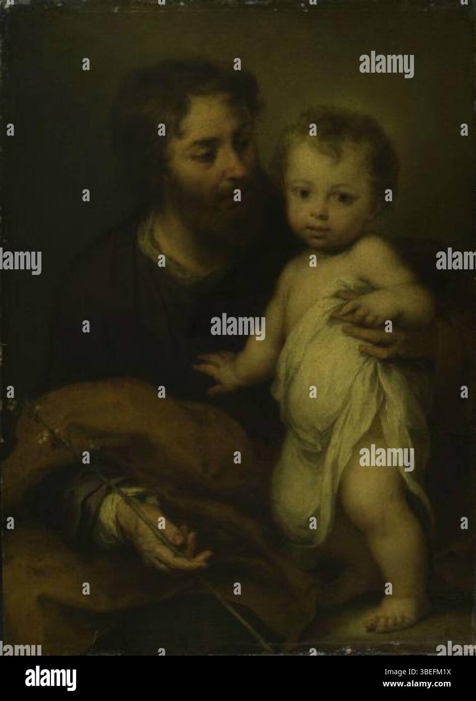 'San José con el Niño' by Bartolomé Esteban Murillo, painted between ...