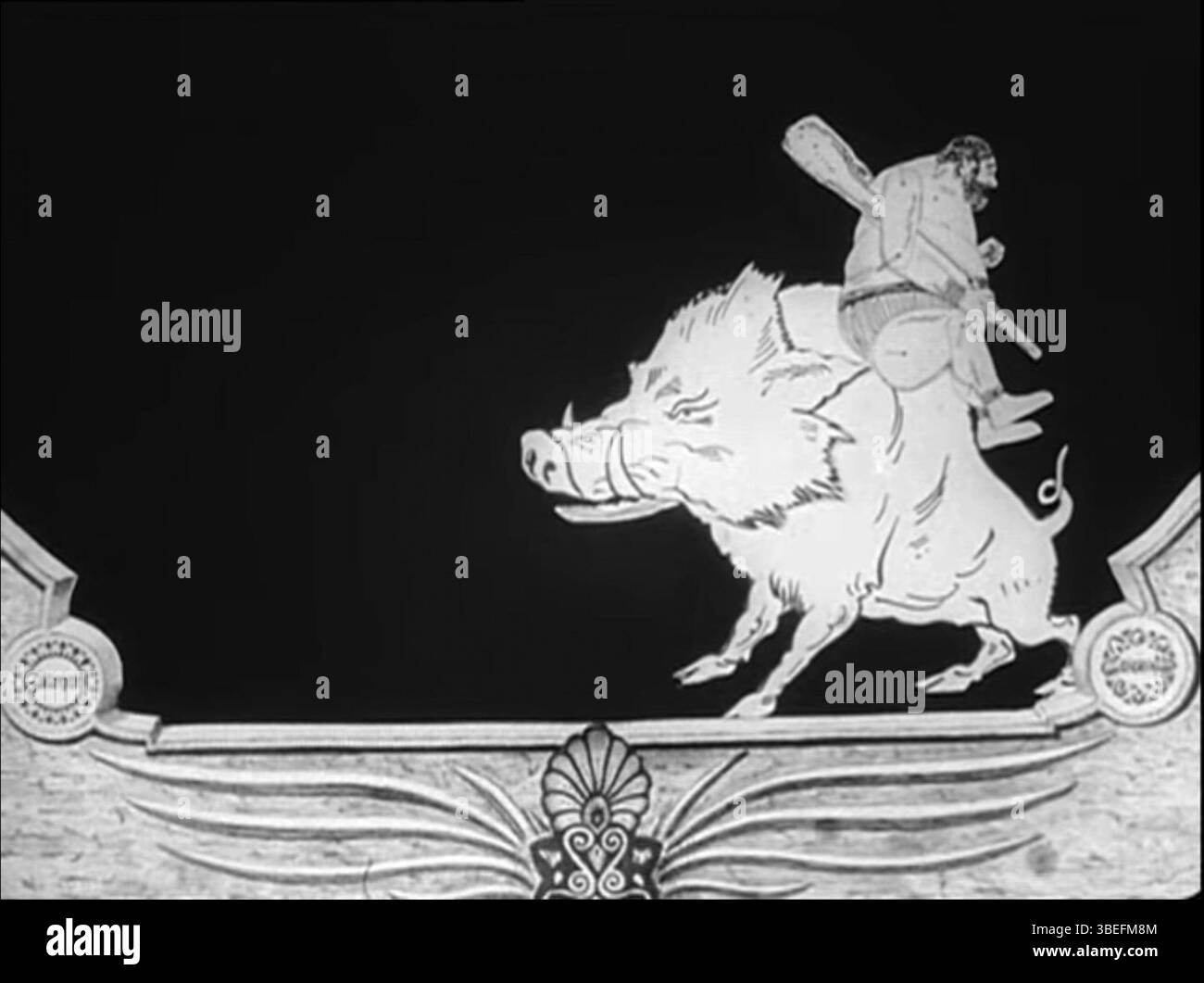 This frame from the 1910 animated film 'Les Douze Travaux d'Hercule' by ...