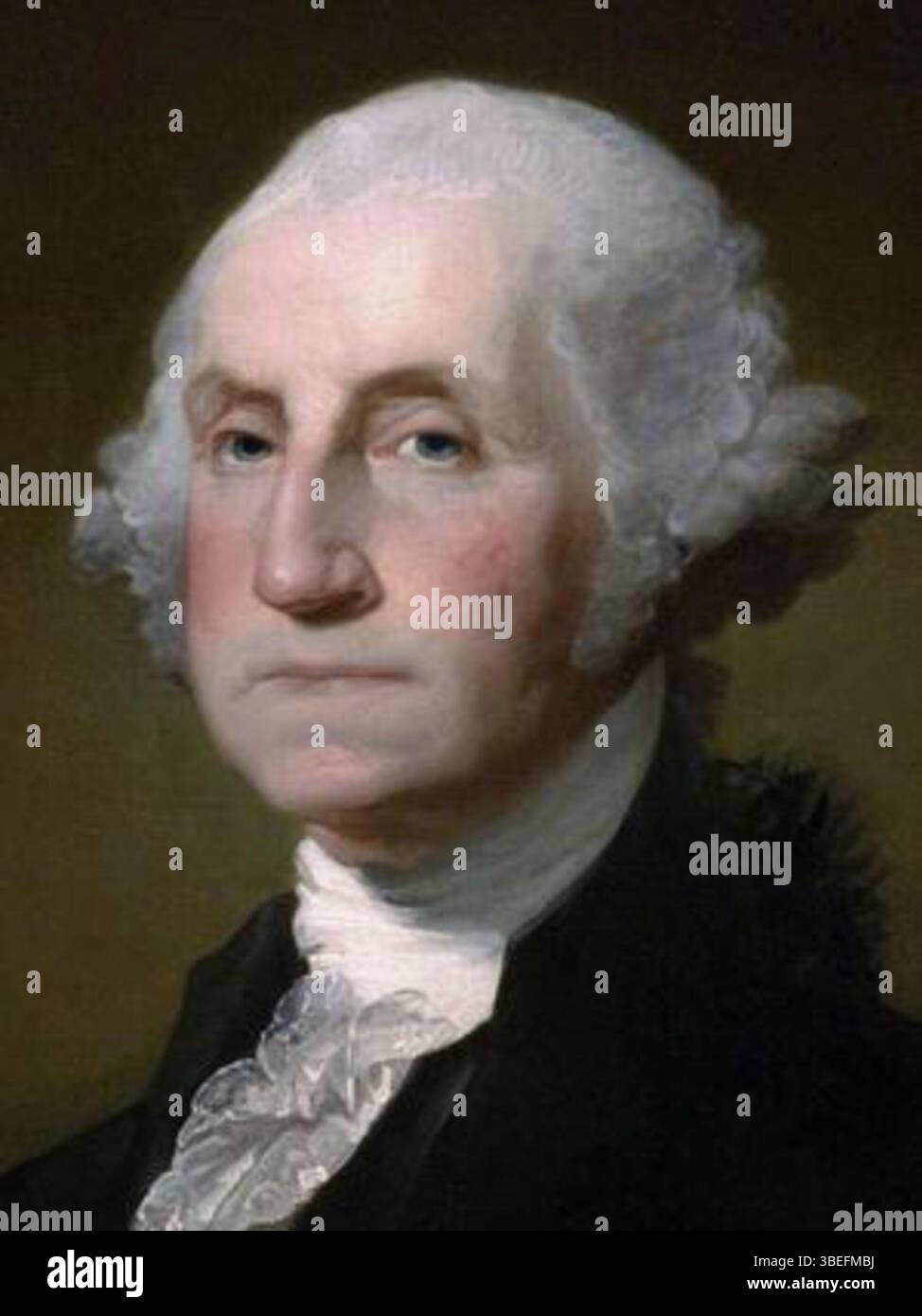 This is a reproduction of Gilbert Stuart's famous portrait of George ...