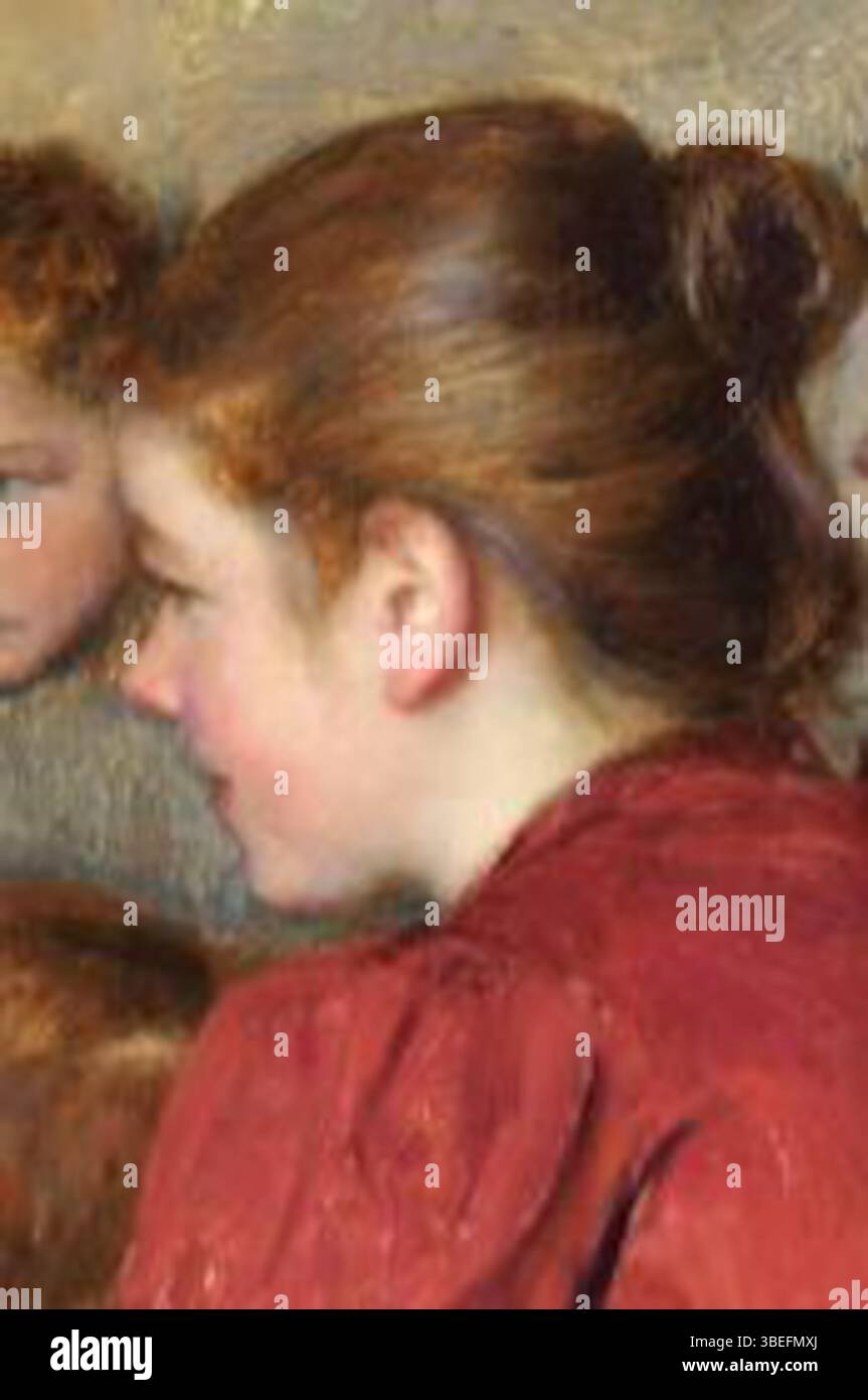 This 1894 painting, *The Frugal Meal* by Émile Friant, depicts a somber ...