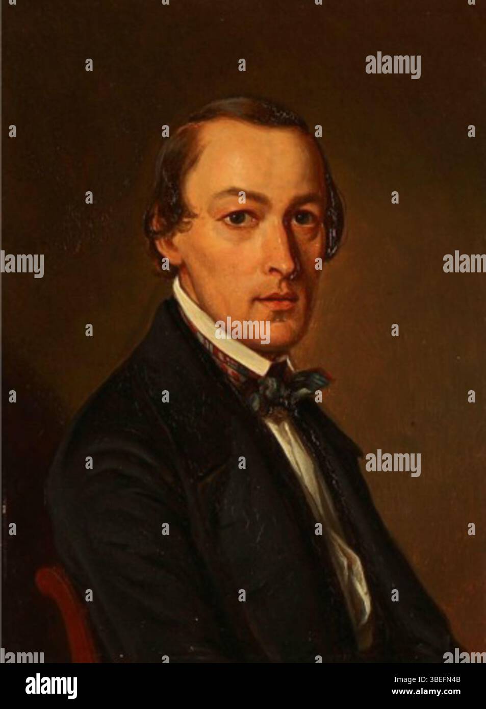 1850 portrait by Emilius Bærentzen of Hans Henrik Thomsen (1817–1892 ...