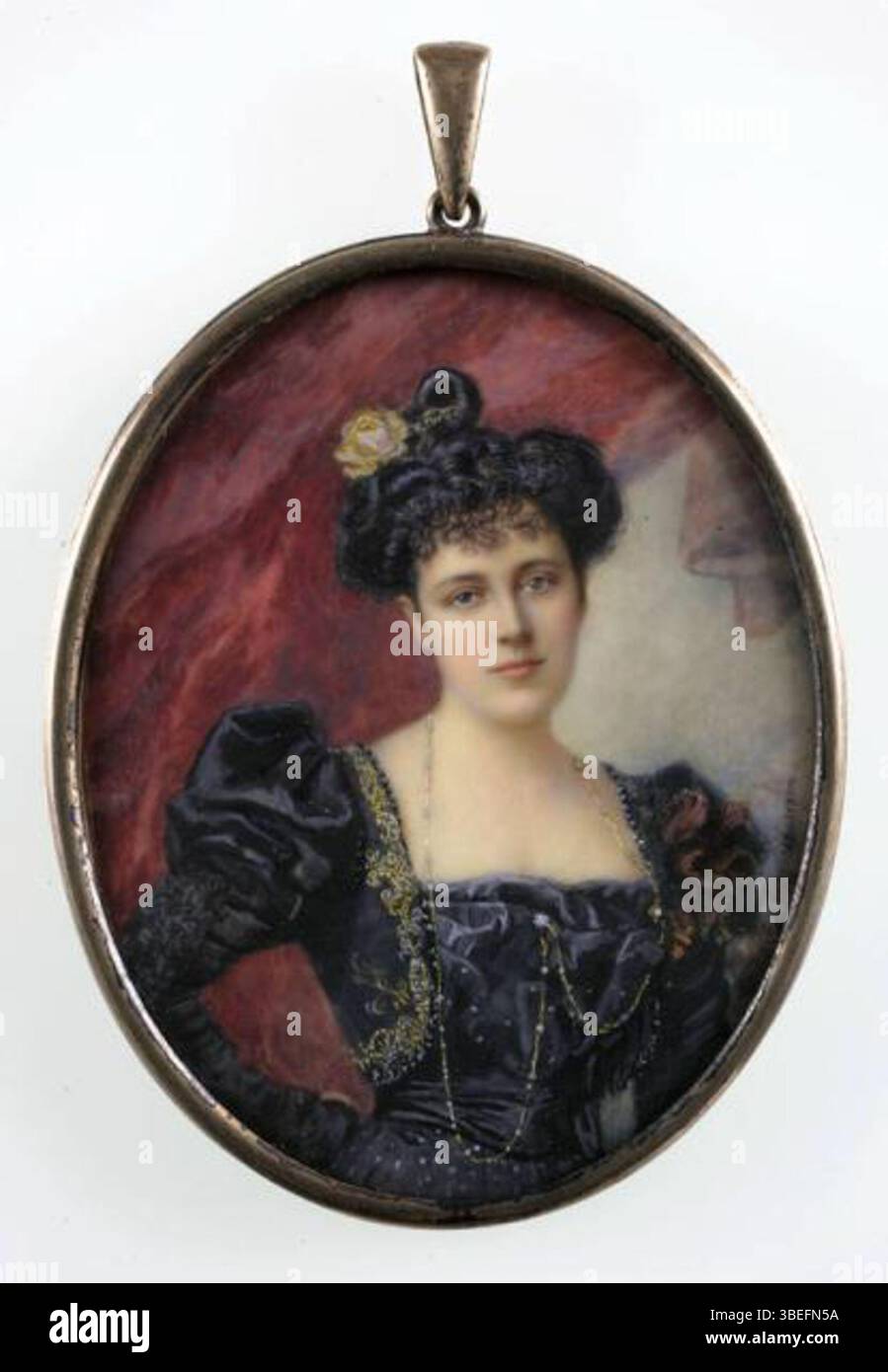This 1905 portrait by Carl A. Weidner depicts Virginia Purdy Barker ...