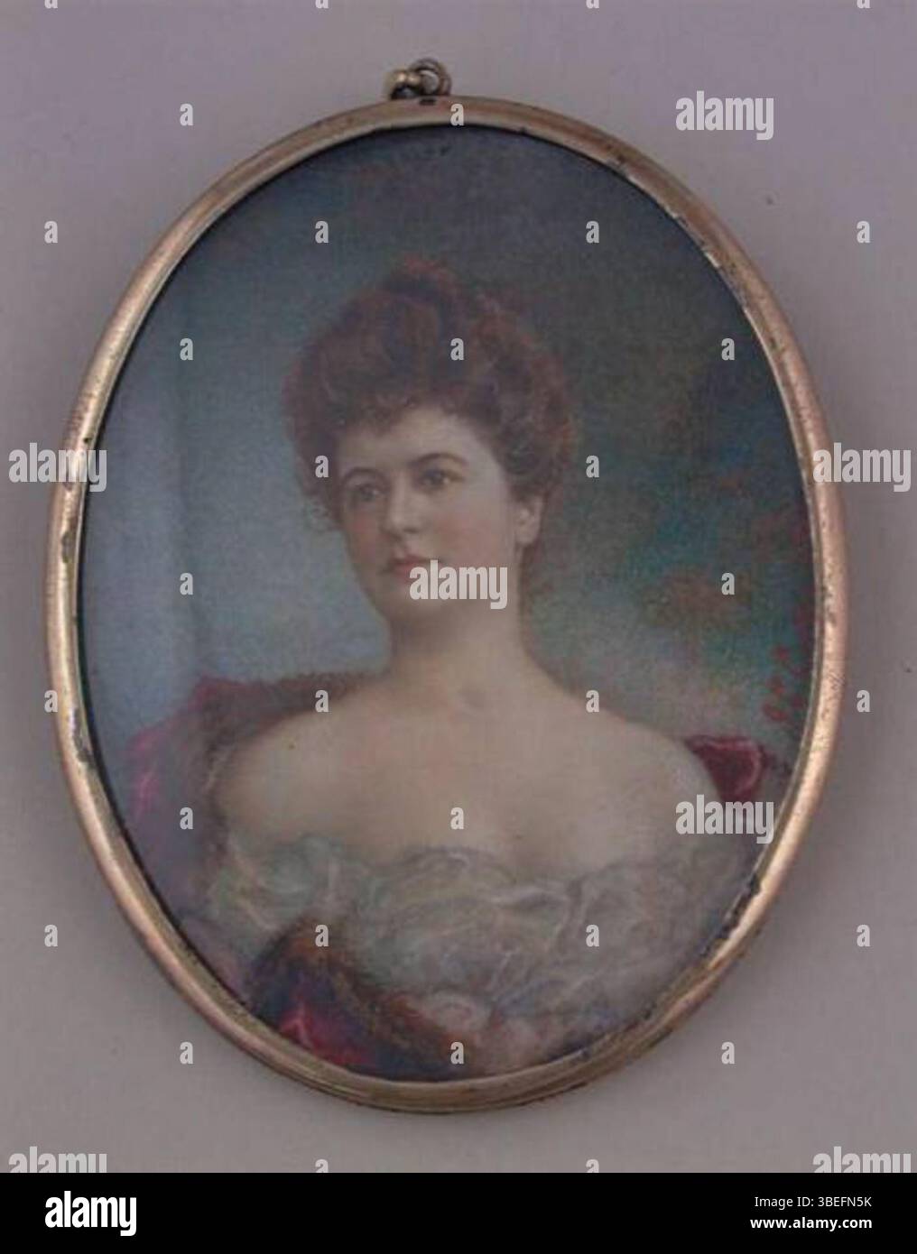 This 1901 painting by Jack Clausen Coope portrays Mrs. John E ...
