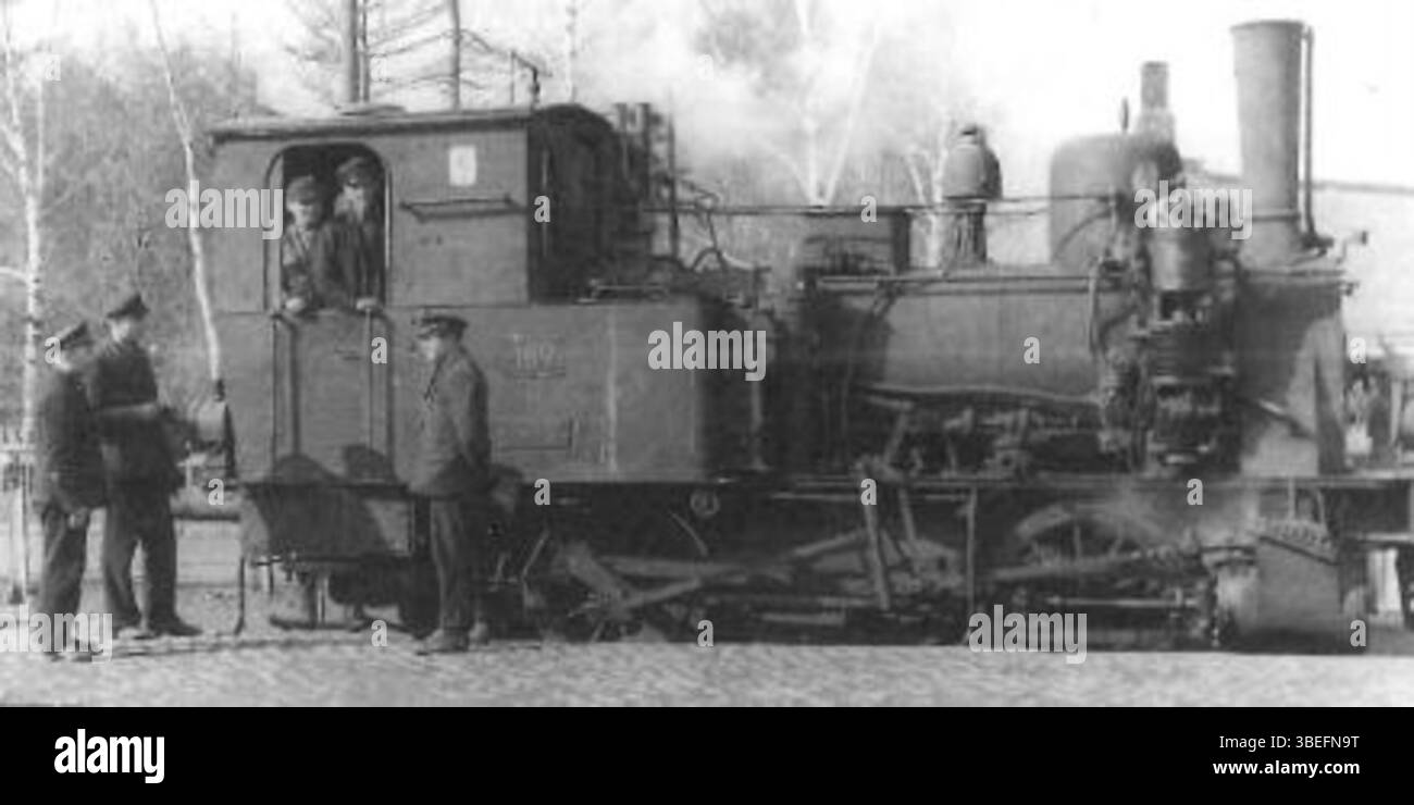 Circa 1940 historical photograph of locomotive 98 6208, illustrating ...