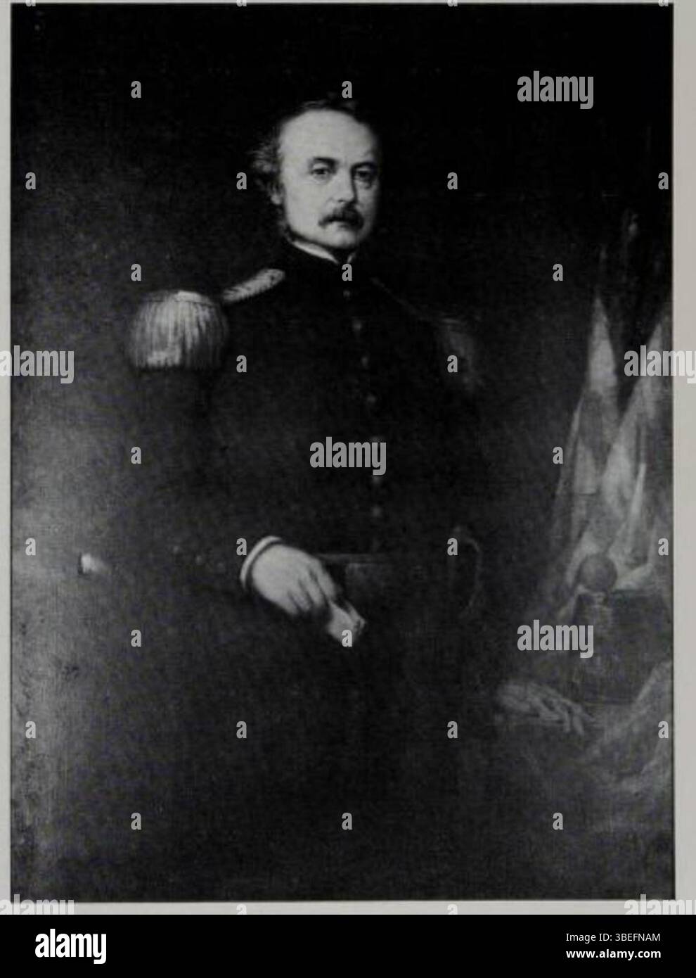 This 1887 oil painting by John Ferguson Weir depicts Captain Bradford ...