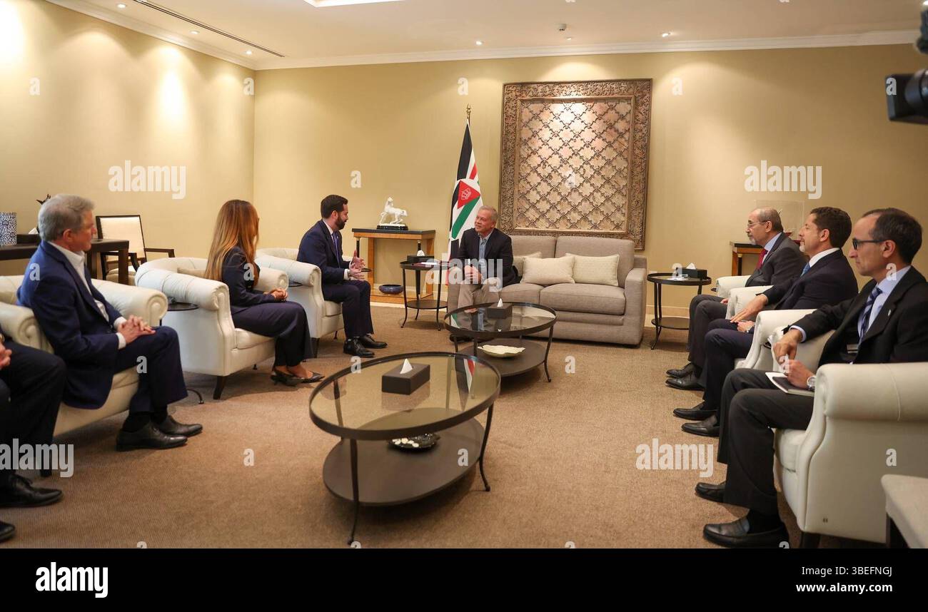 Jordan s King Abdullah II received members of the US Congress in two ...