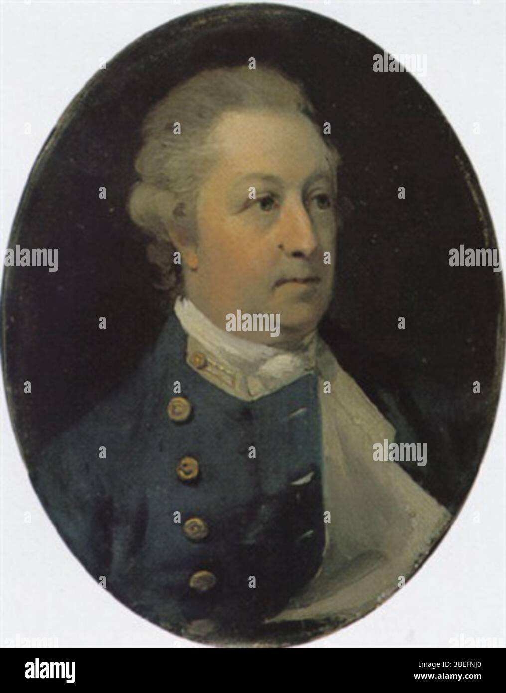 Portrait by Henry Walton of Admiral Sir Thomas Frankland, 5th Baronet ...