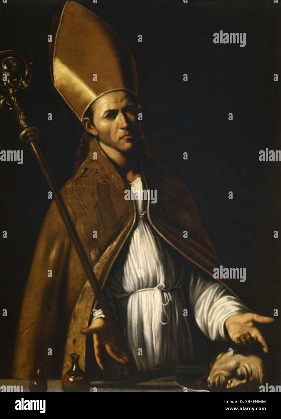 Louis Finson’s painting of San Gennaro, created circa 1610–1612 ...