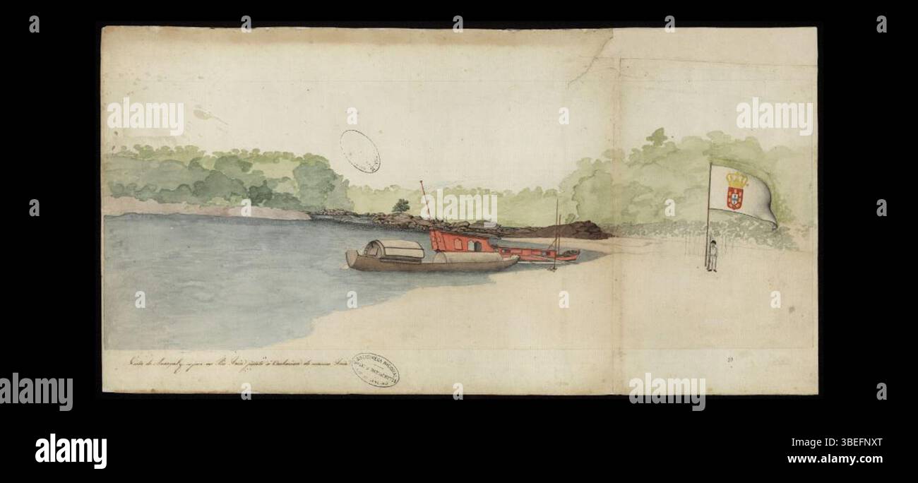 Late 18th-century painting by Joaquim José Codina depicting a colonial ...