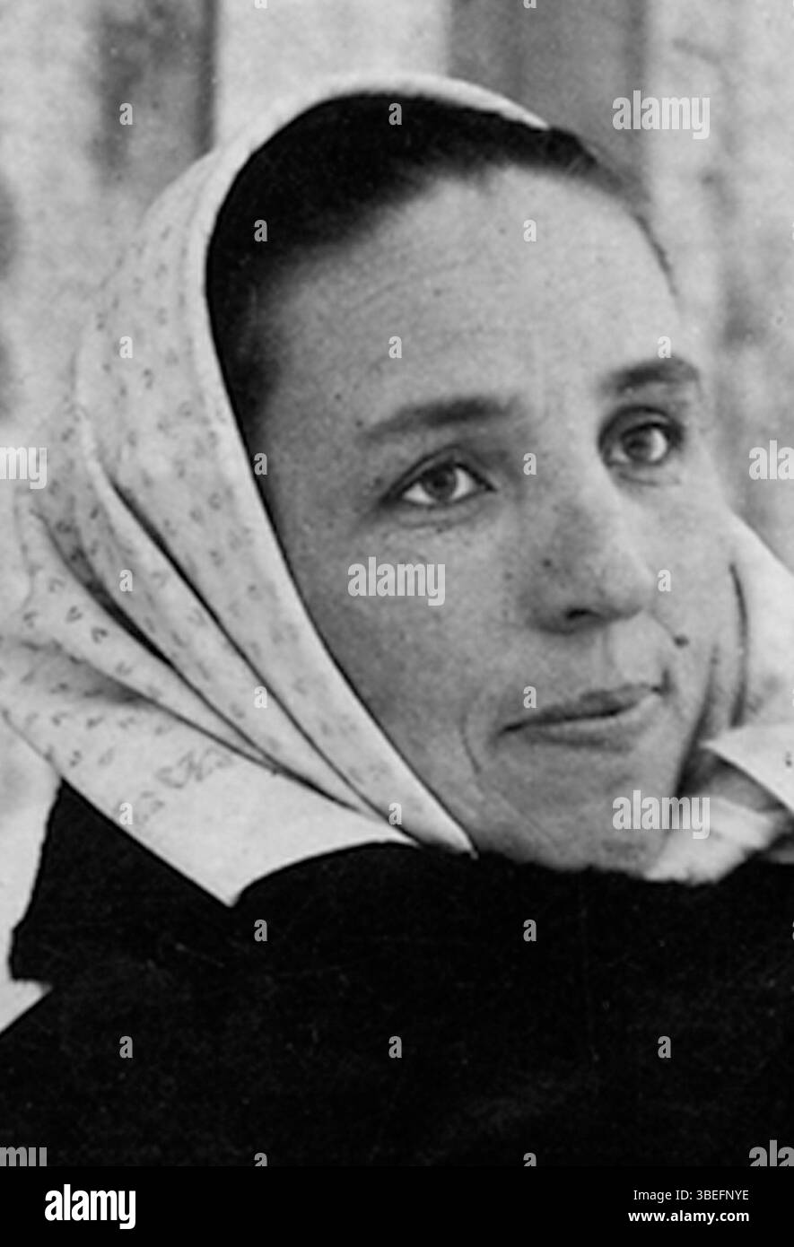 This cropped photograph of Wiktoria Ulma (1906–1944), wife of Józef ...