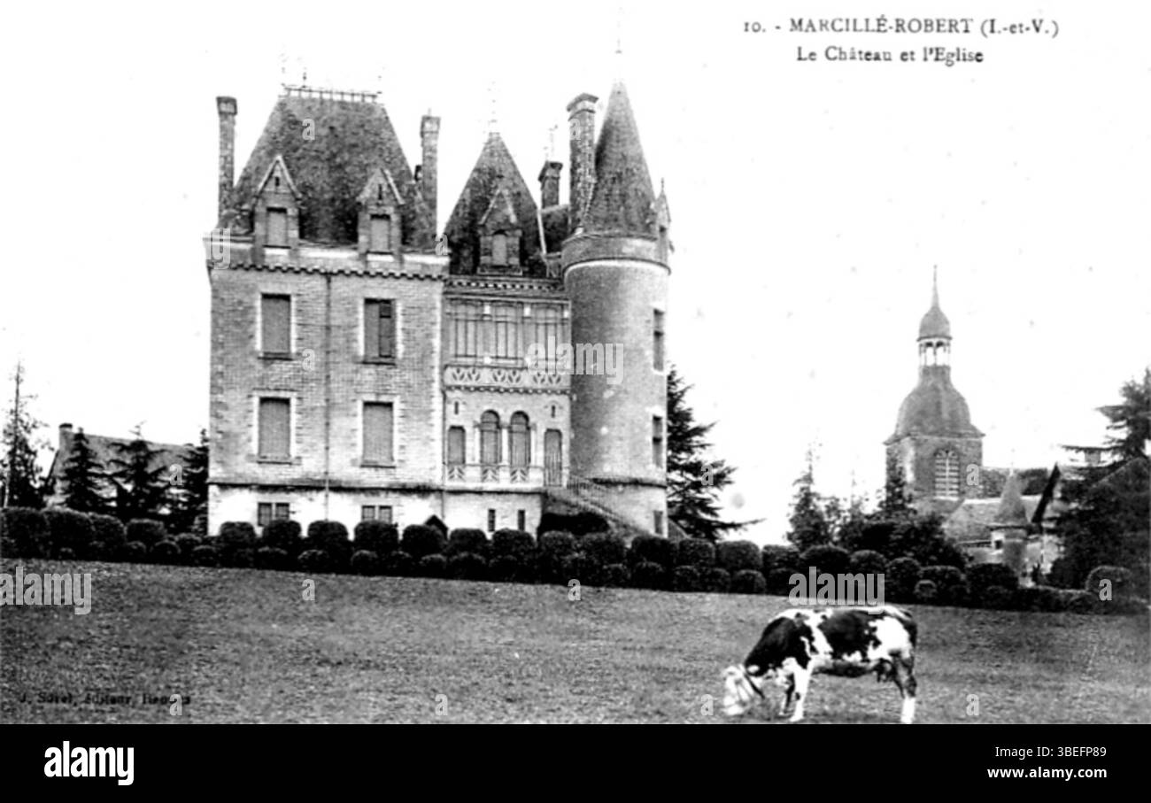 This postcard from circa 1920 features the neo-Gothic Château and ...