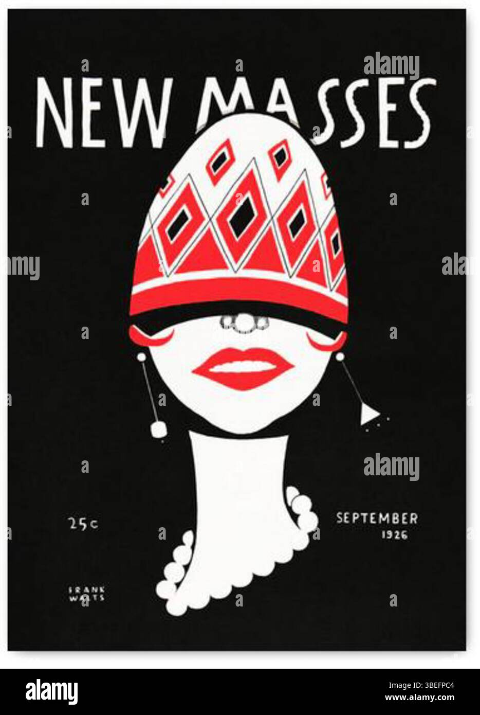 The September 1926 cover of 'New Masses,' designed by Frank Walts ...
