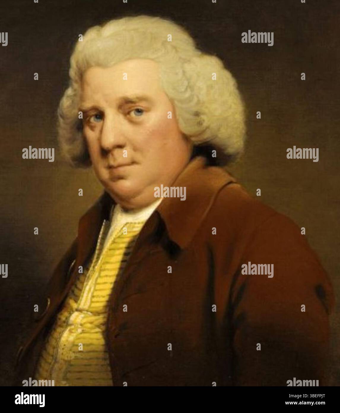 The portrait of Hugh Wood, a Derbyshire landowner and the builder of ...