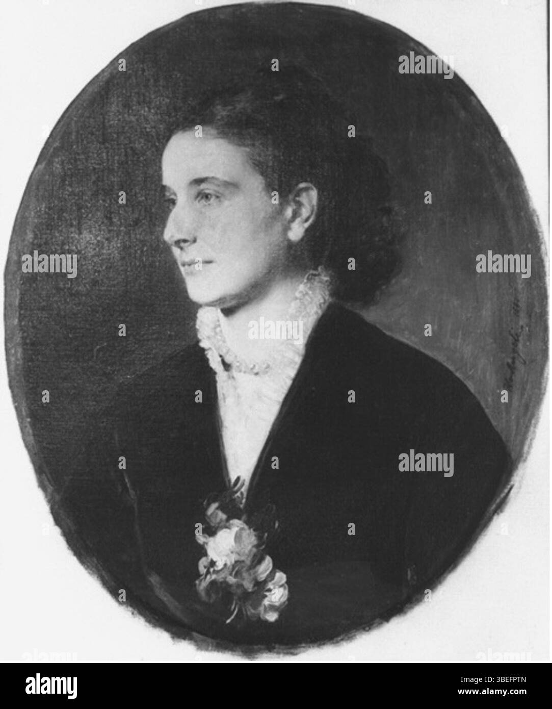 This portrait, painted by Heinrich von Angeli in 1880, depicts Anna ...