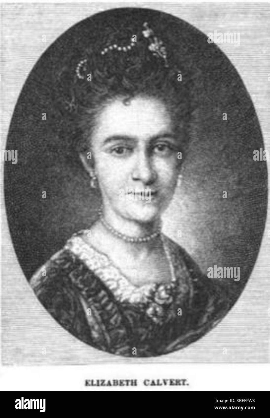 This portrait, painted circa 1790, depicts Elizabeth Calvert (1760–1814 ...