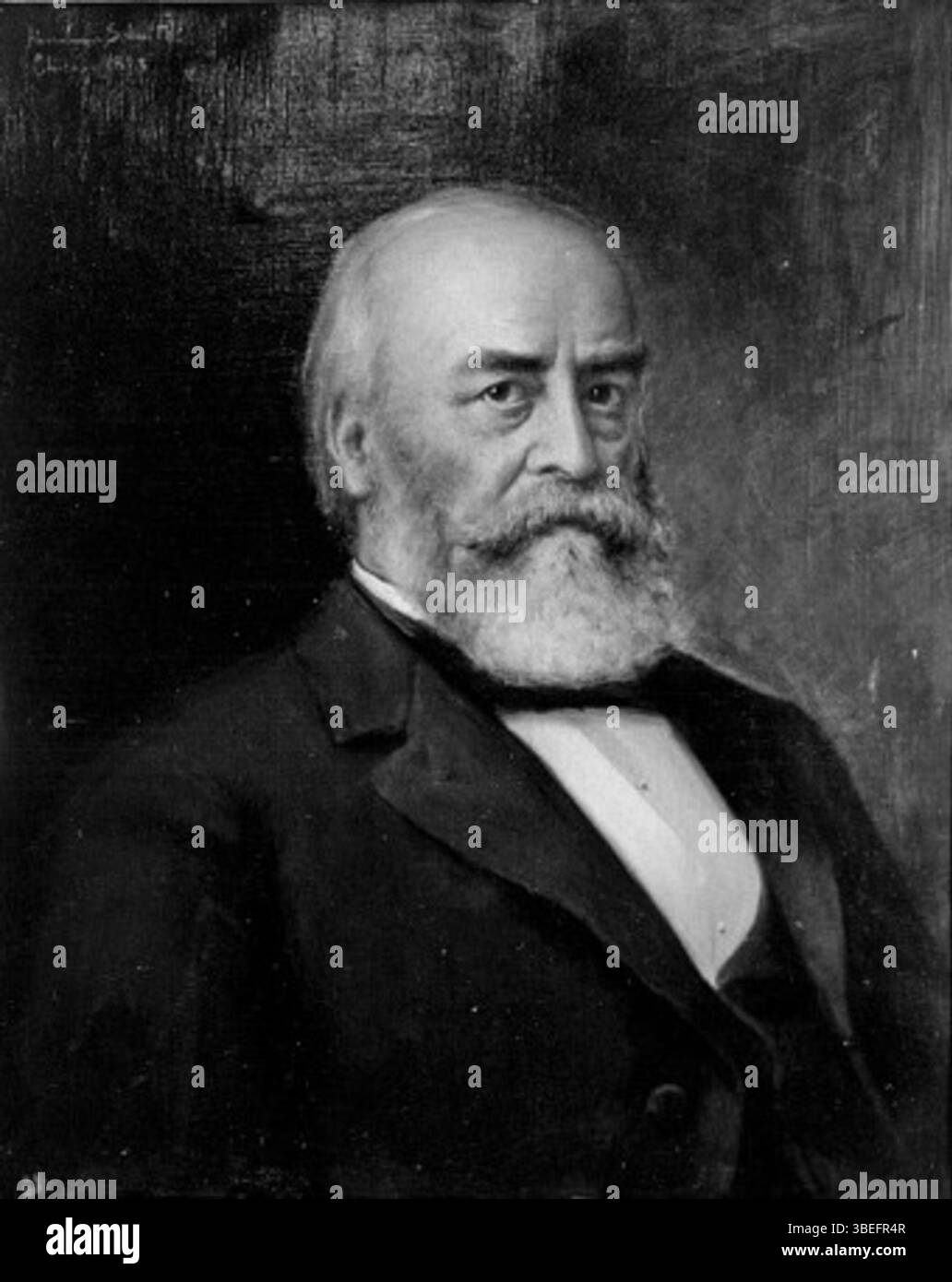 This oil painting by Herman Schultz depicts Carter Henry Harrison, a ...