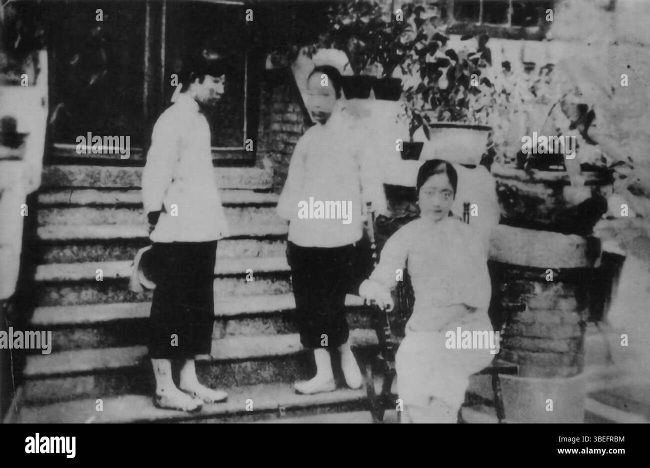 Wanrong, the Empress of China, is shown in a photograph taken in ...