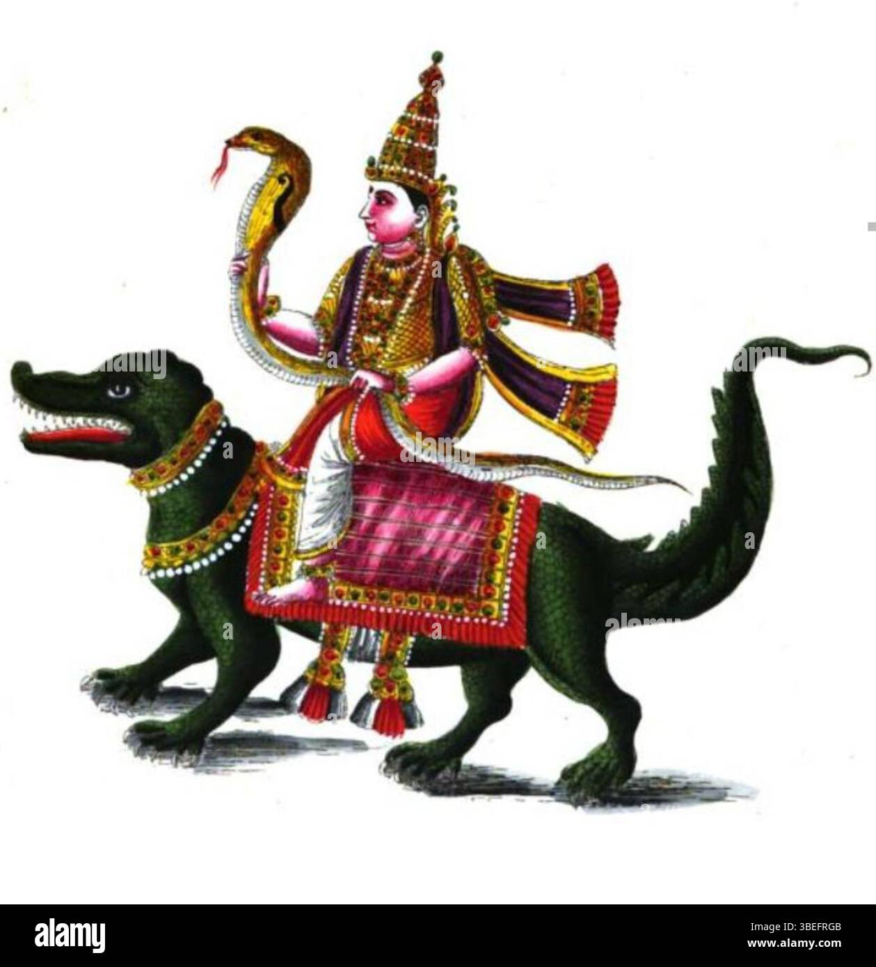 Hindu artwork depicts god Cut Out Stock Images & Pictures - Alamy