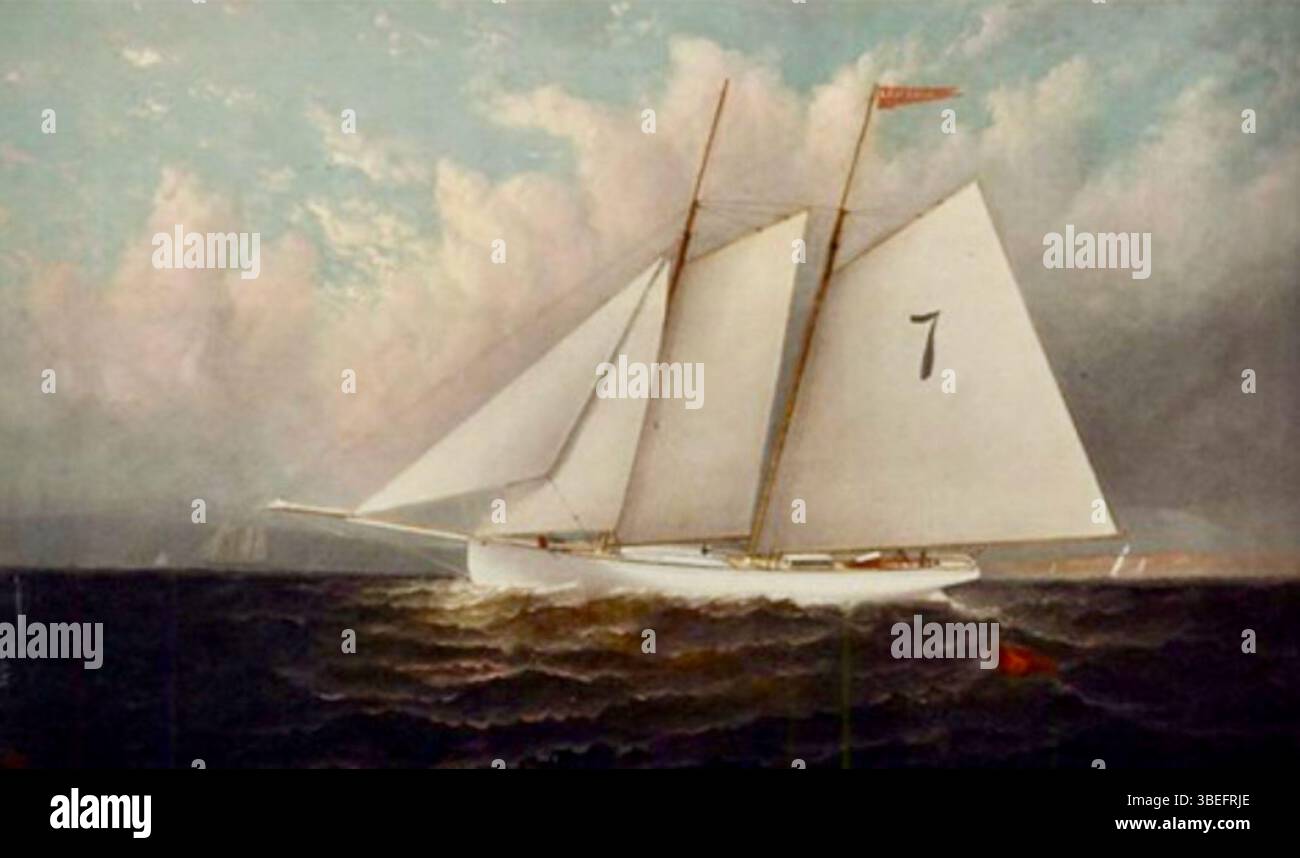 This oil painting by Elisha Taylor Baker (1827-1890) depicts the ...