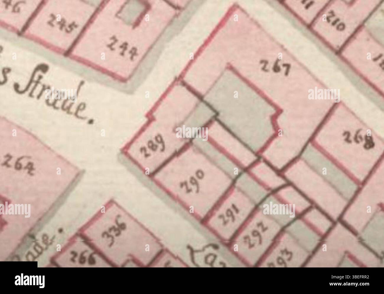 Christian Gedde's 1757 map of Øster Kvarter in Copenhagen offers a ...