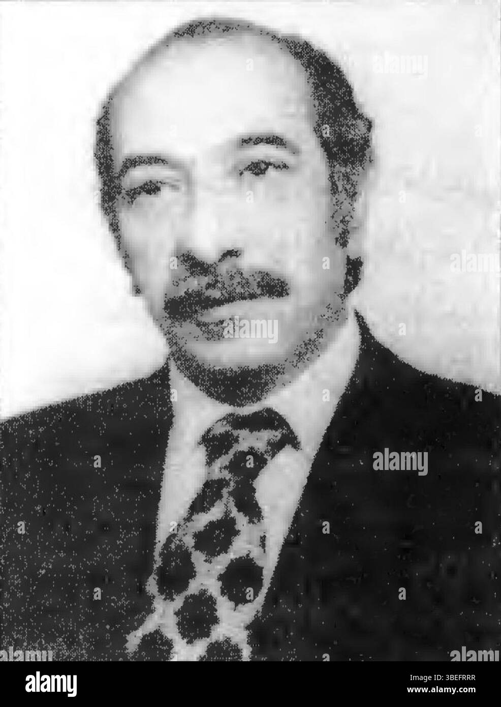 A portrait of Ali Akbar Jalilvand Rezaee, likely from the 1970s. He was ...