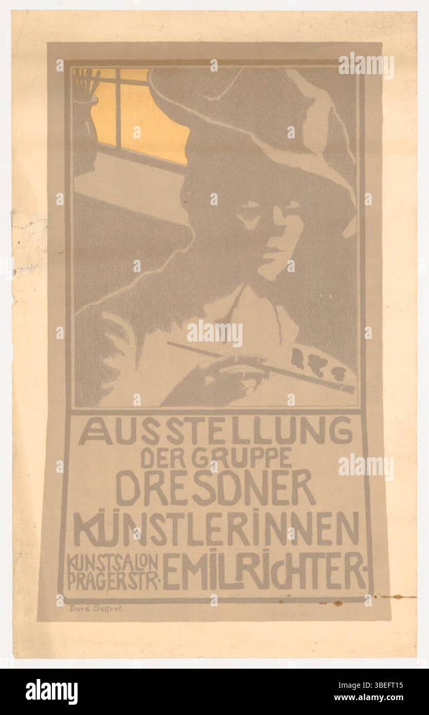 This exhibition poster by Dora Seifert, created before 1910, promotes ...