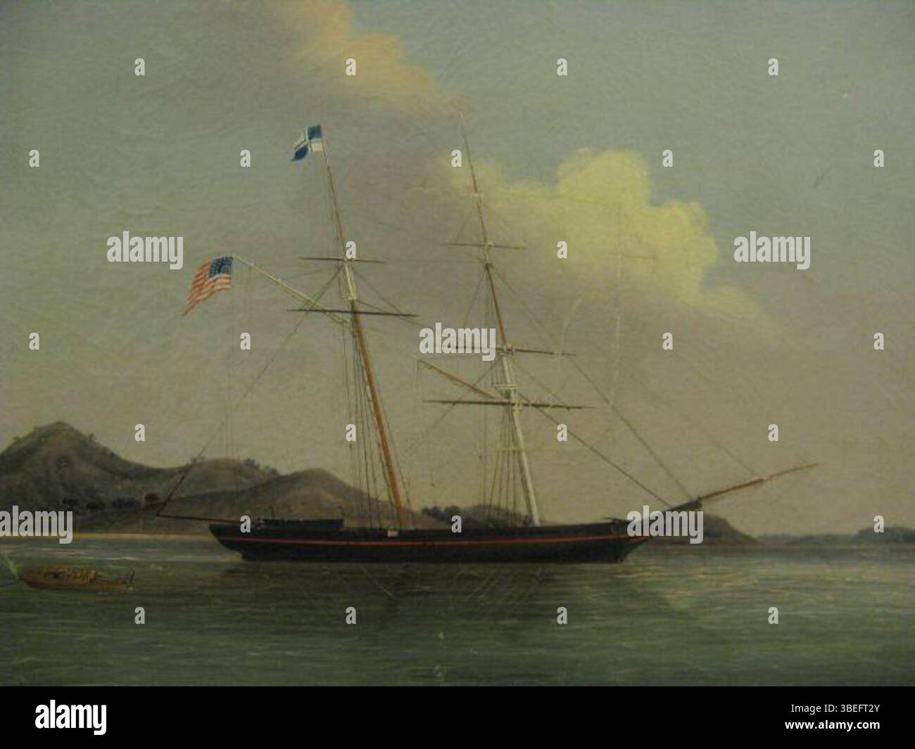 This painting depicts a China Export sailing ship, representative of ...
