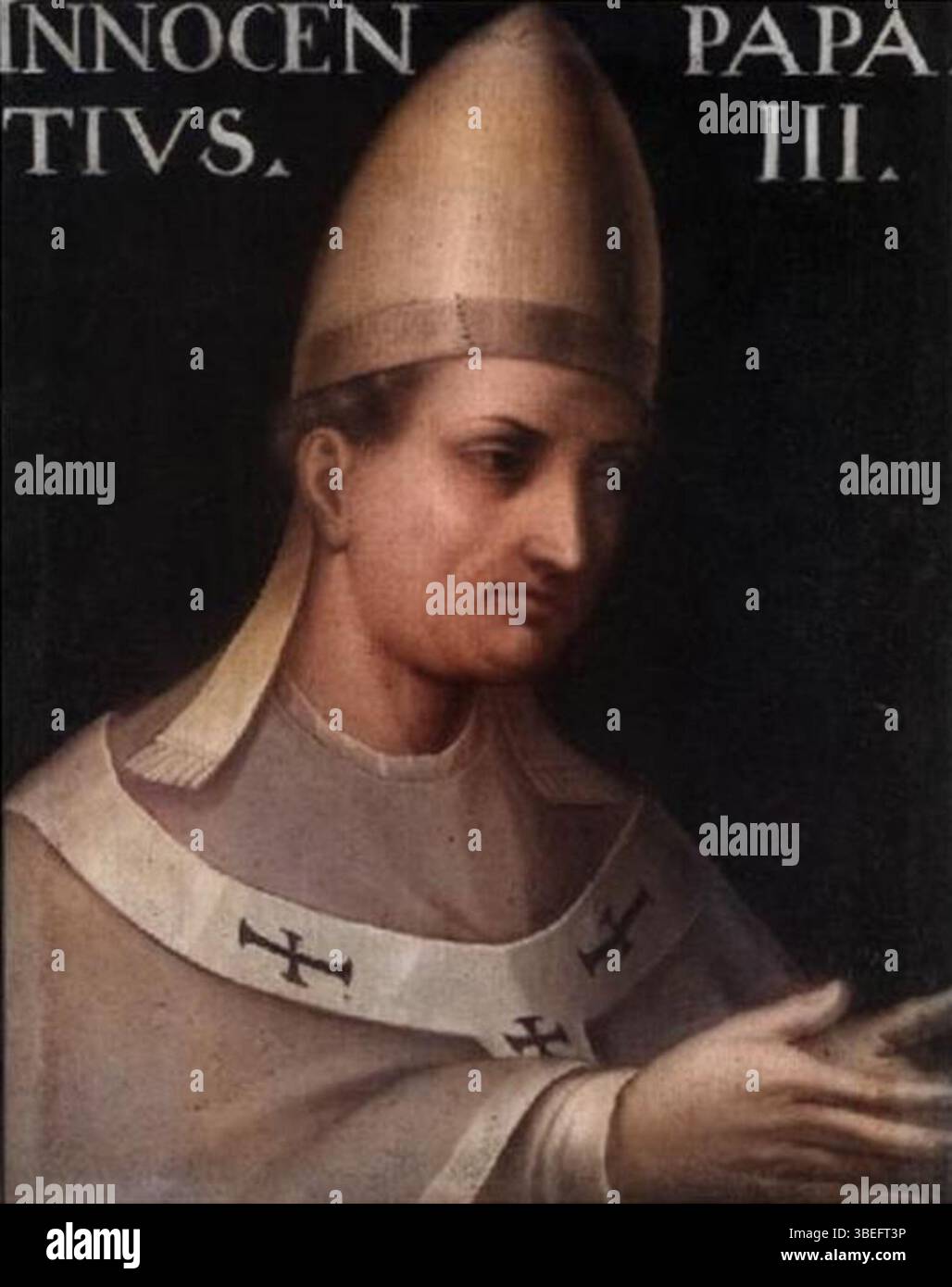 This 15th-century portrait by Giuseppe Franchi depicts Pope Innocent ...