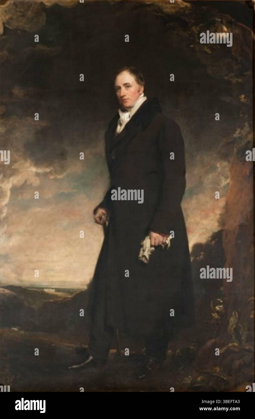 This full-length portrait by Thomas Lawrence, painted circa 1823, depicts Henry Lascelles, 2nd ...
