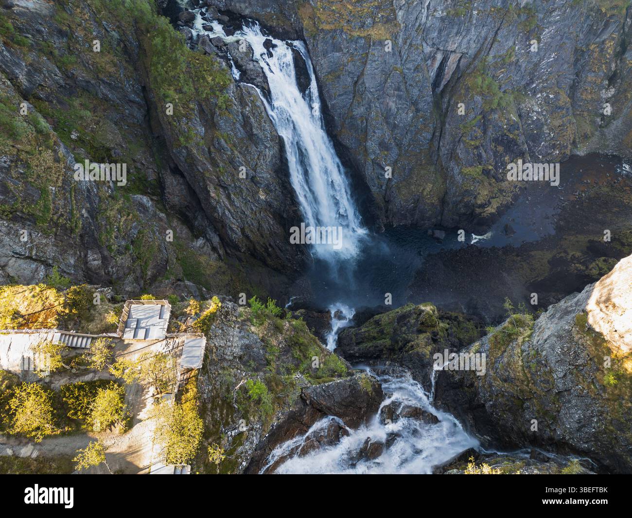 Norways famous voringfossen waterfall hi-res stock photography and ...