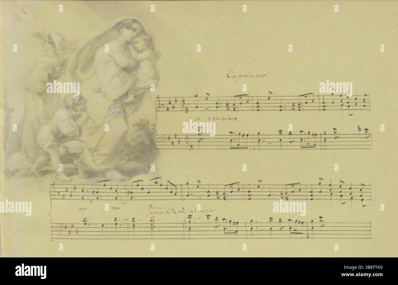Opening piece for April from 'Das Jahr' (The Year), composed by Fanny ...