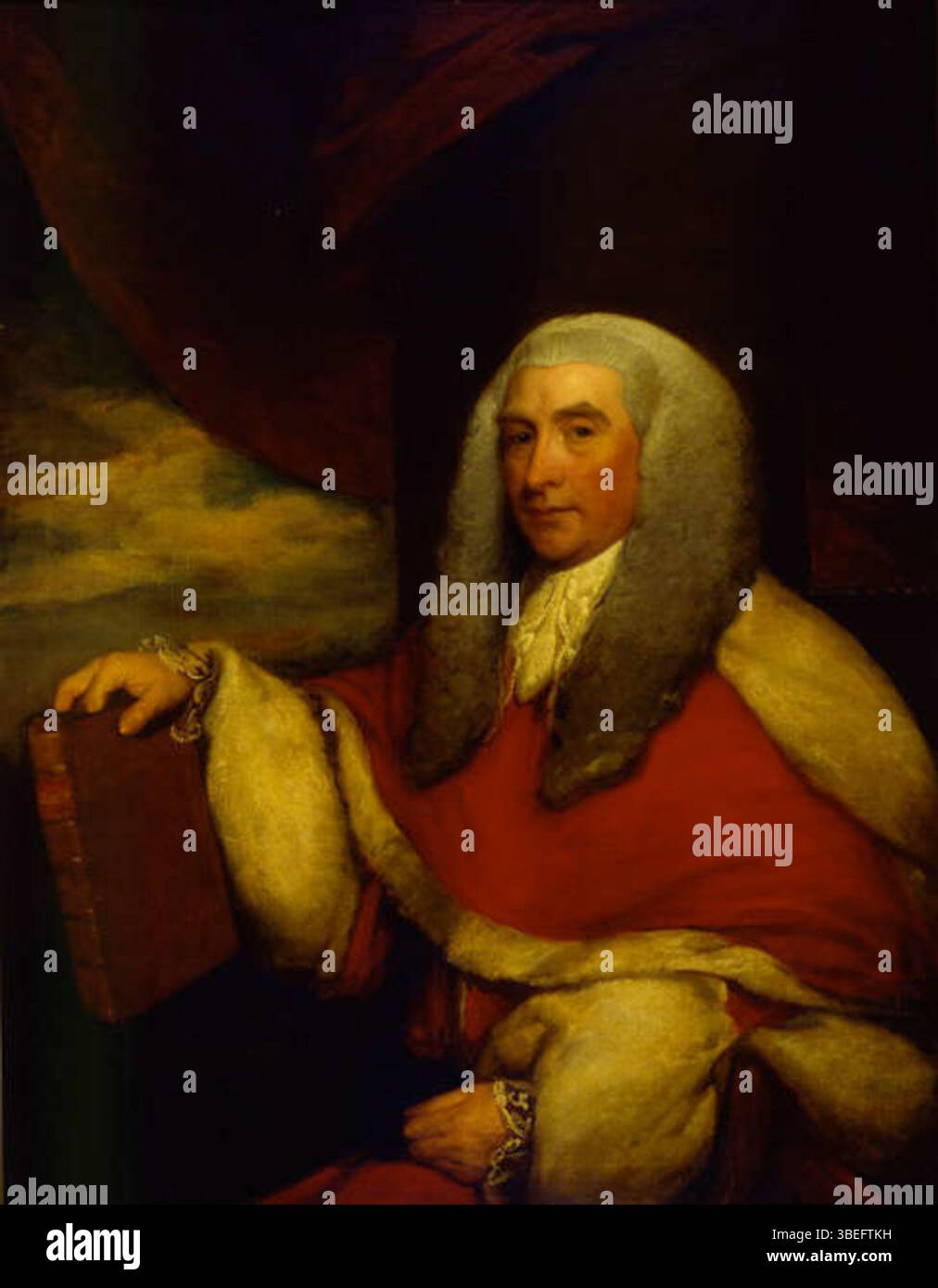 Gilbert Stuart's circa 1790 portrait of George Hamilton, portraying him ...