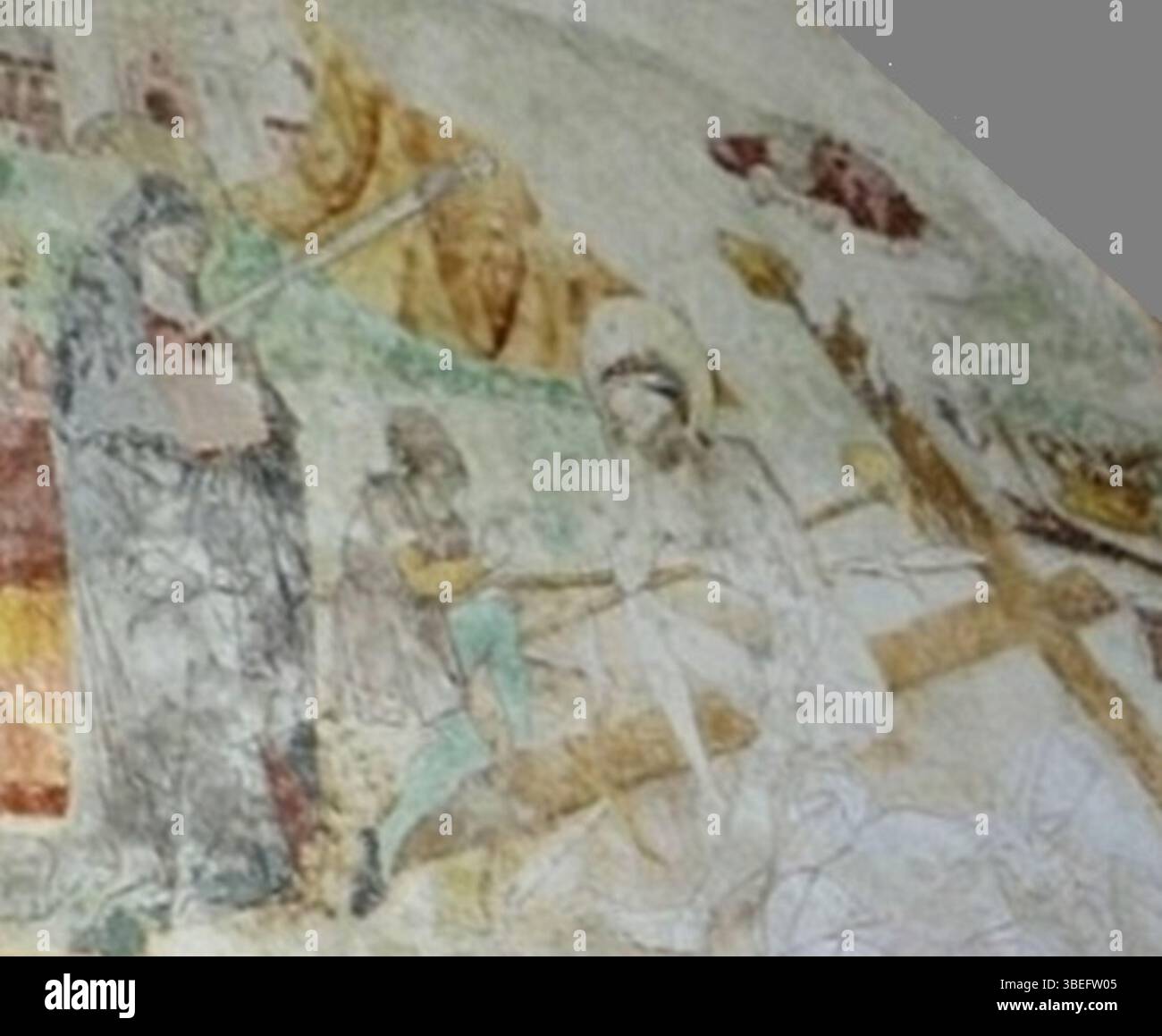 This late Gothic fresco from the Luciakapelle Seckau, created around ...