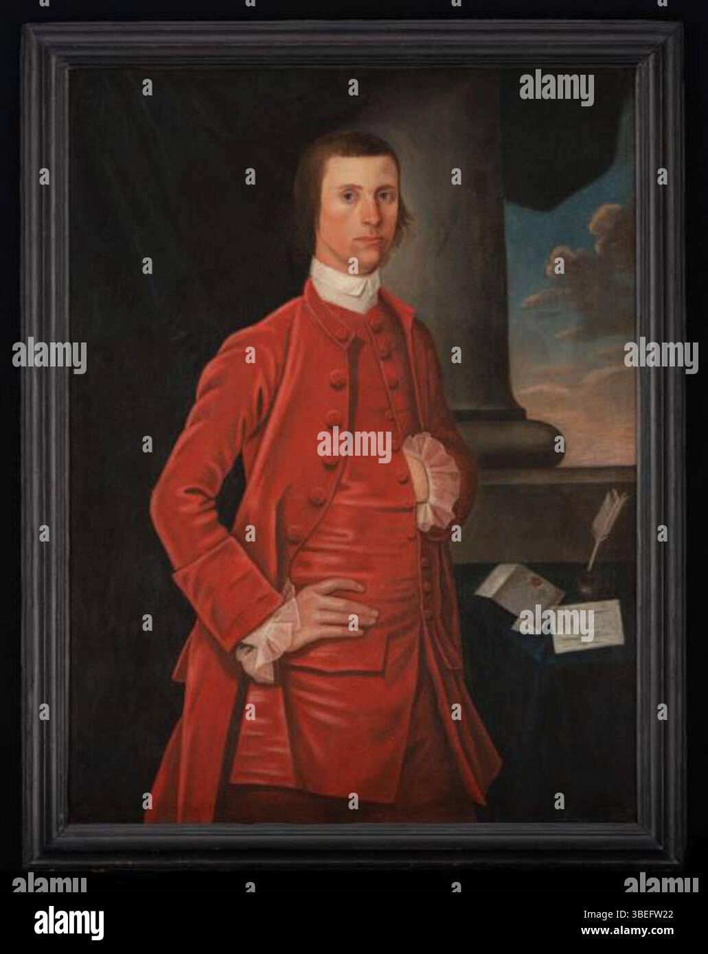 This oil on canvas portrait, attributed to John Durand, depicts Thomas ...