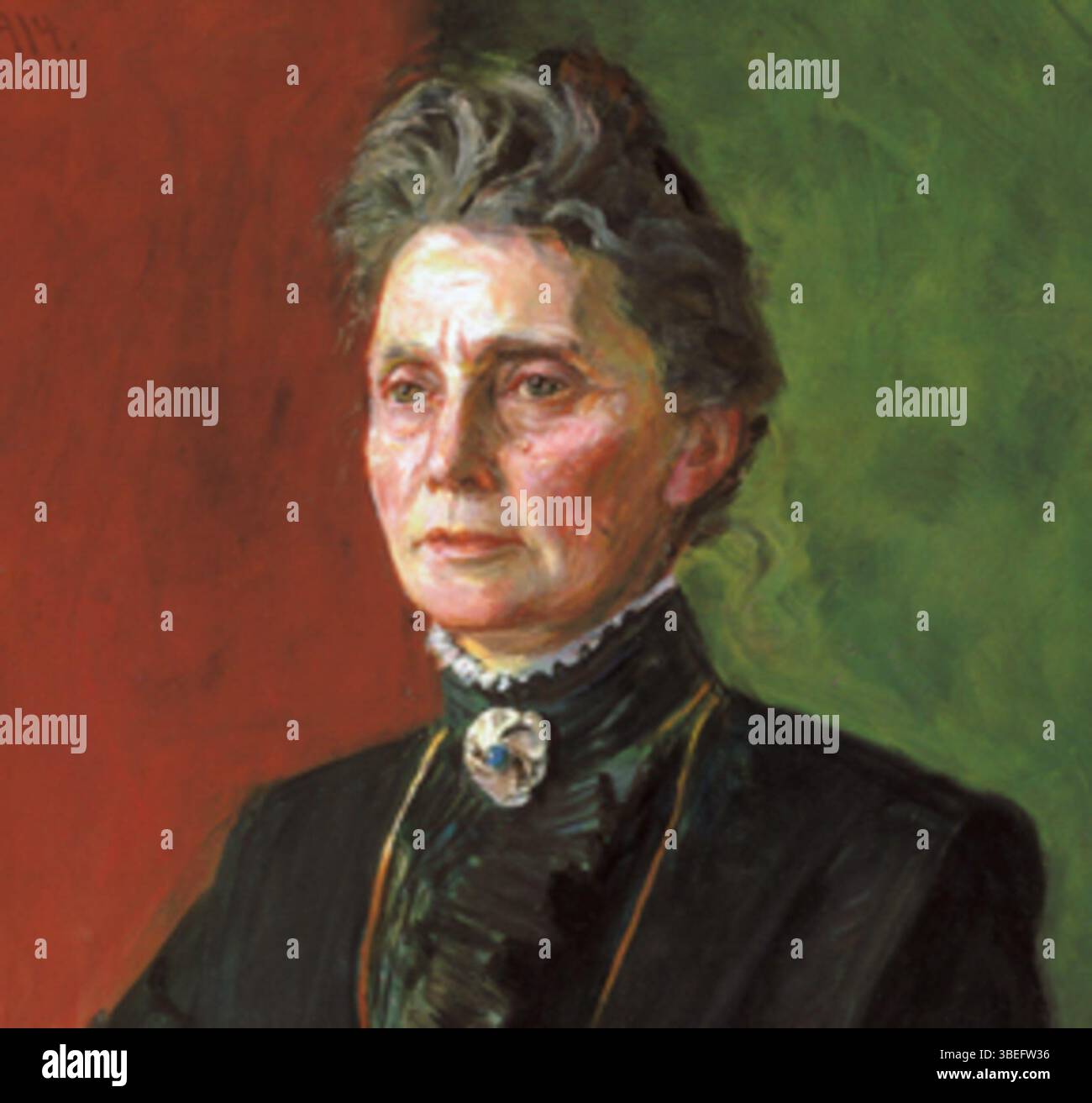 The 1914 painting by Eyolf Soot portrays Anna Rogstad, Norway’s first ...