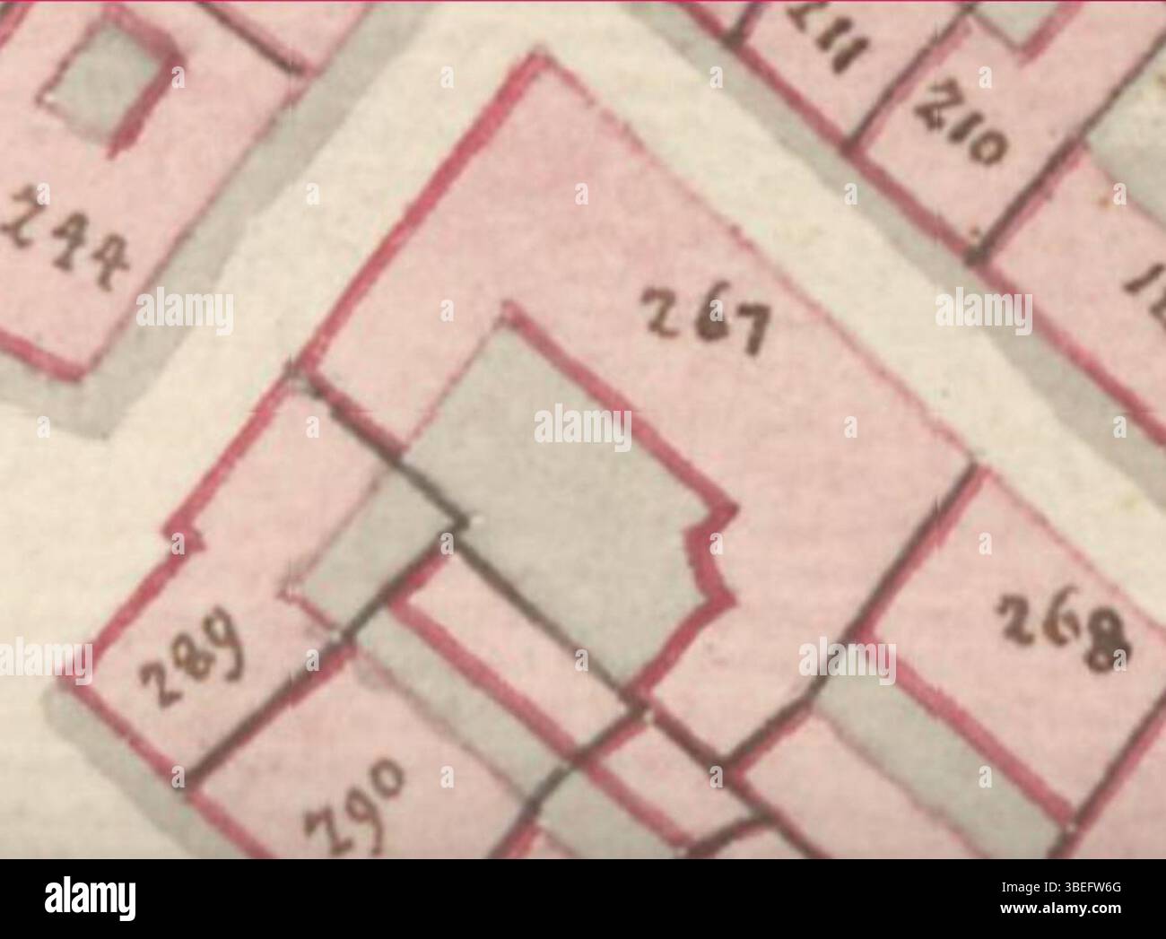 This is a detail from Christian Gedde's 1757 map of Øster Kvarter in ...