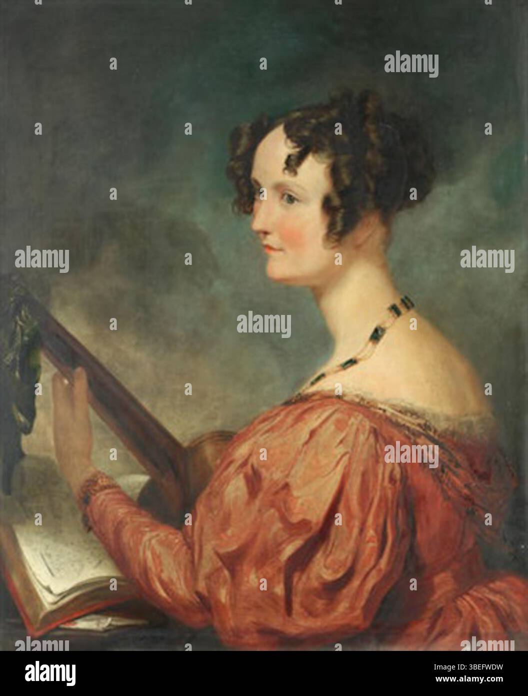 This portrait by George Hayter (1792-1871), created between 1830-1851 ...