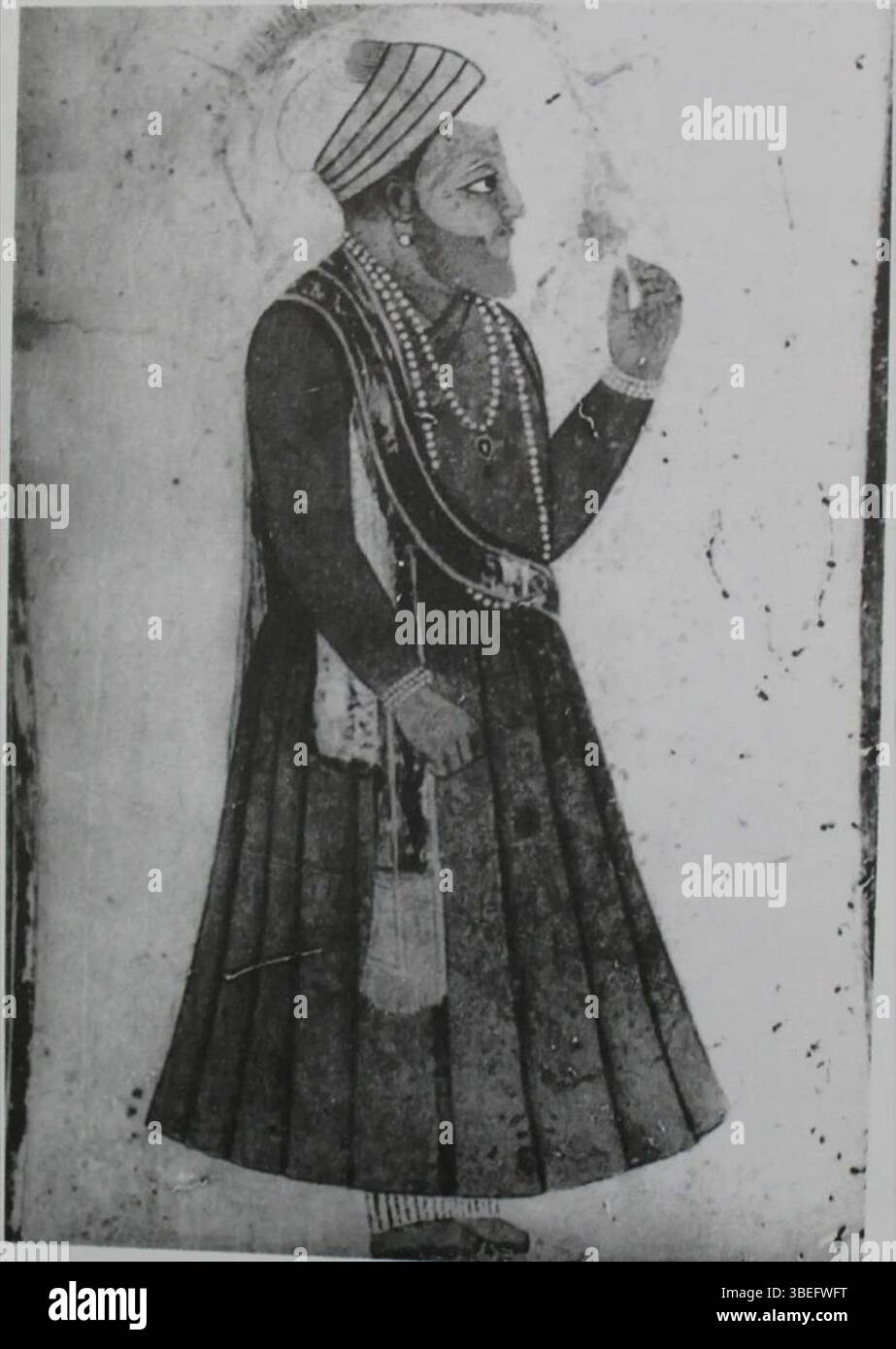 This mural depicts Guru Har Rai at the Bhai Bahlo Darwaza near the ...