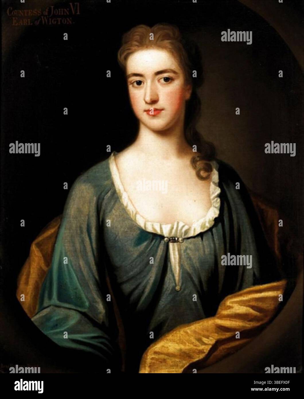 This portrait, created by Benjamin Ferrers, depicts Lady Mary Keith ...