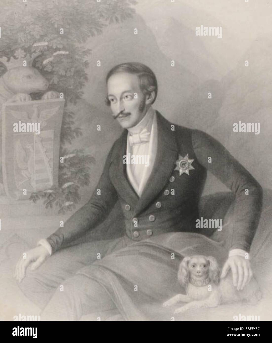 This circa 1850 portrait by Caroline Bardua depicts Alexander, Duke of ...