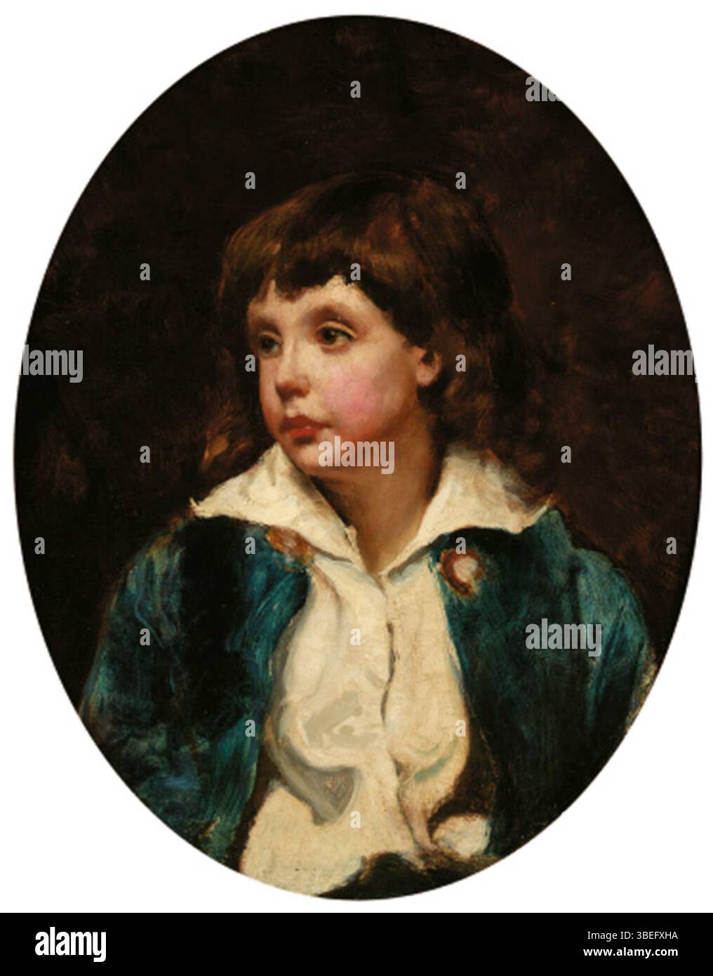 This portrait by Harry Baldry depicts Dudley de Garencrers Jollands ...