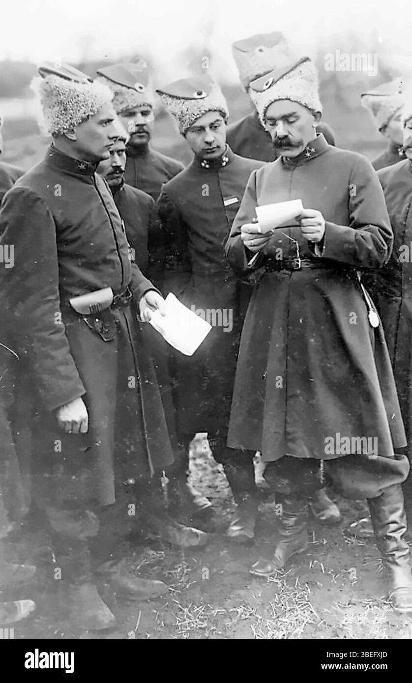 This photograph taken by a German official photographer in 1918 shows ...