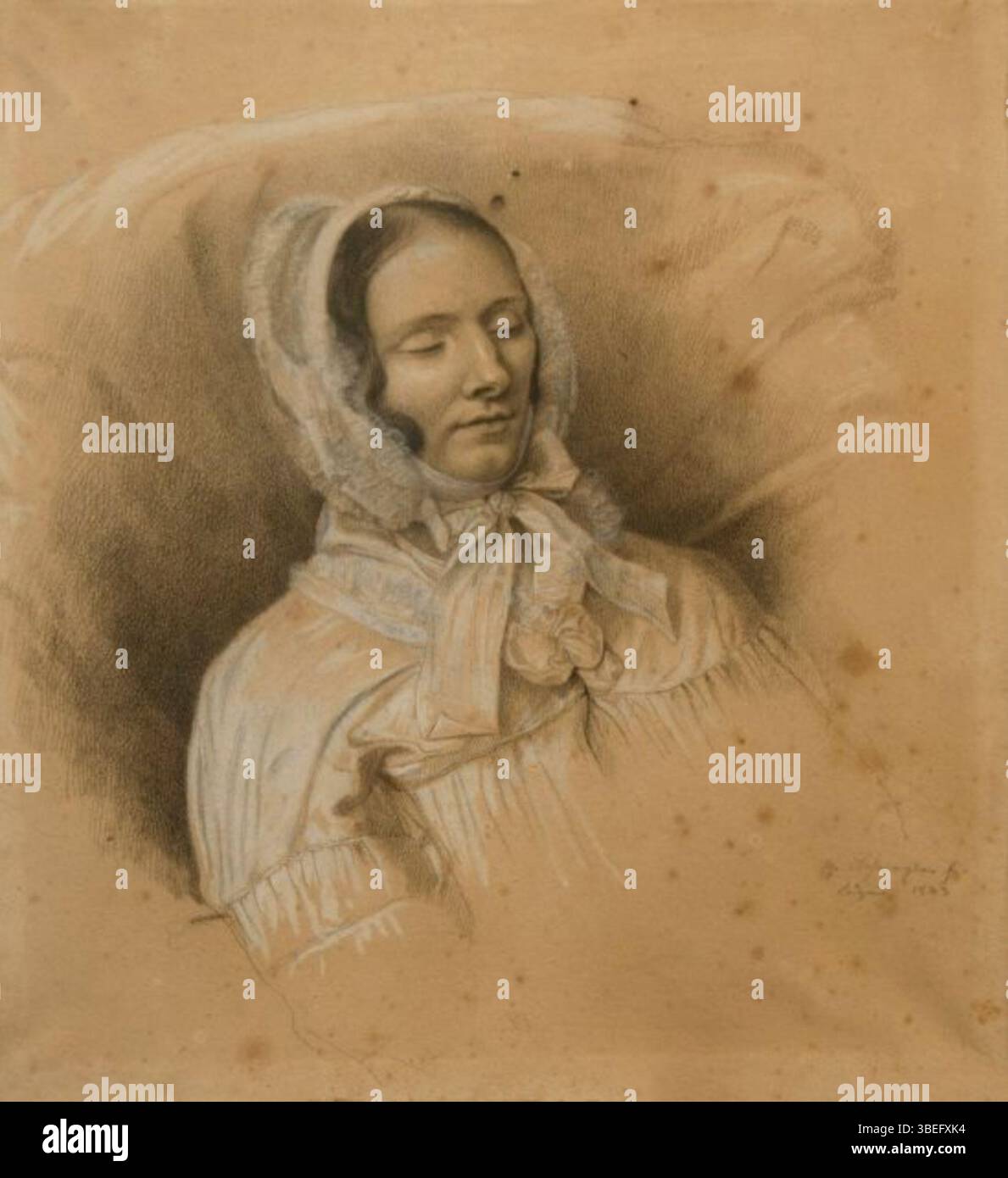 A portrait of Ida von Hochberg, painted in 1843. She was born in 1811 ...