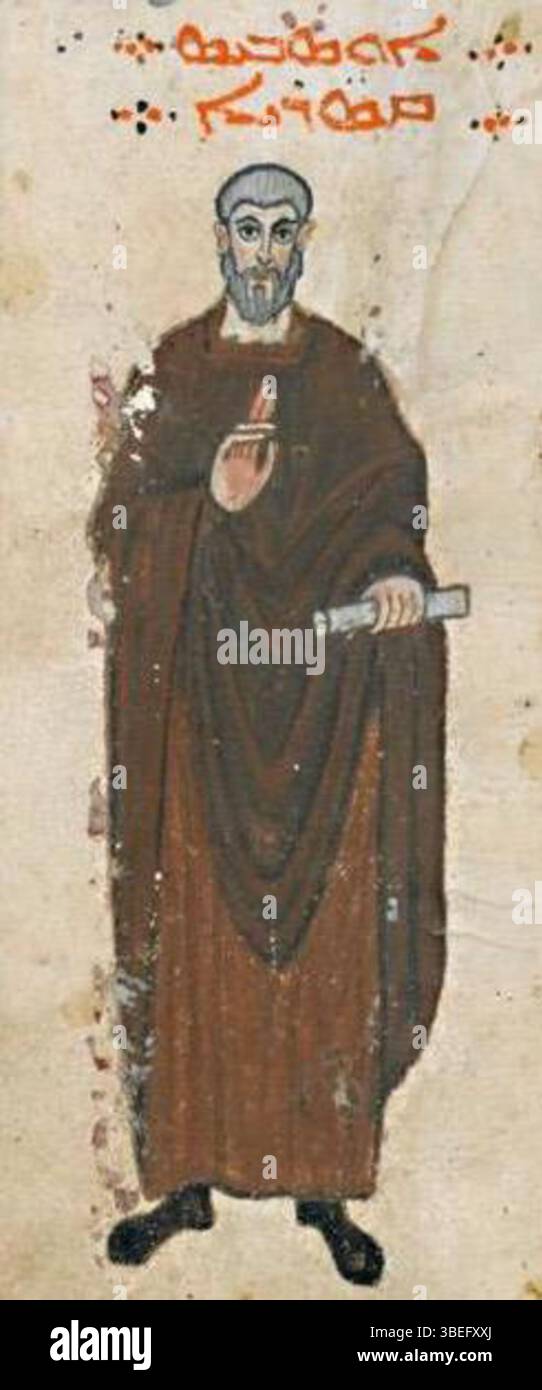 This 6th-century icon from the Rabbula Gospels features Eusebius of ...