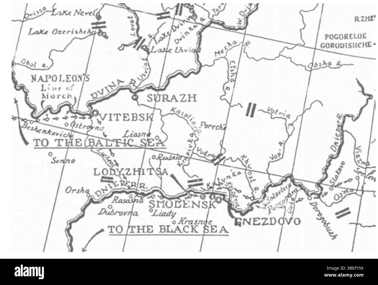 Map of gnezdovo hi-res stock photography and images - Alamy