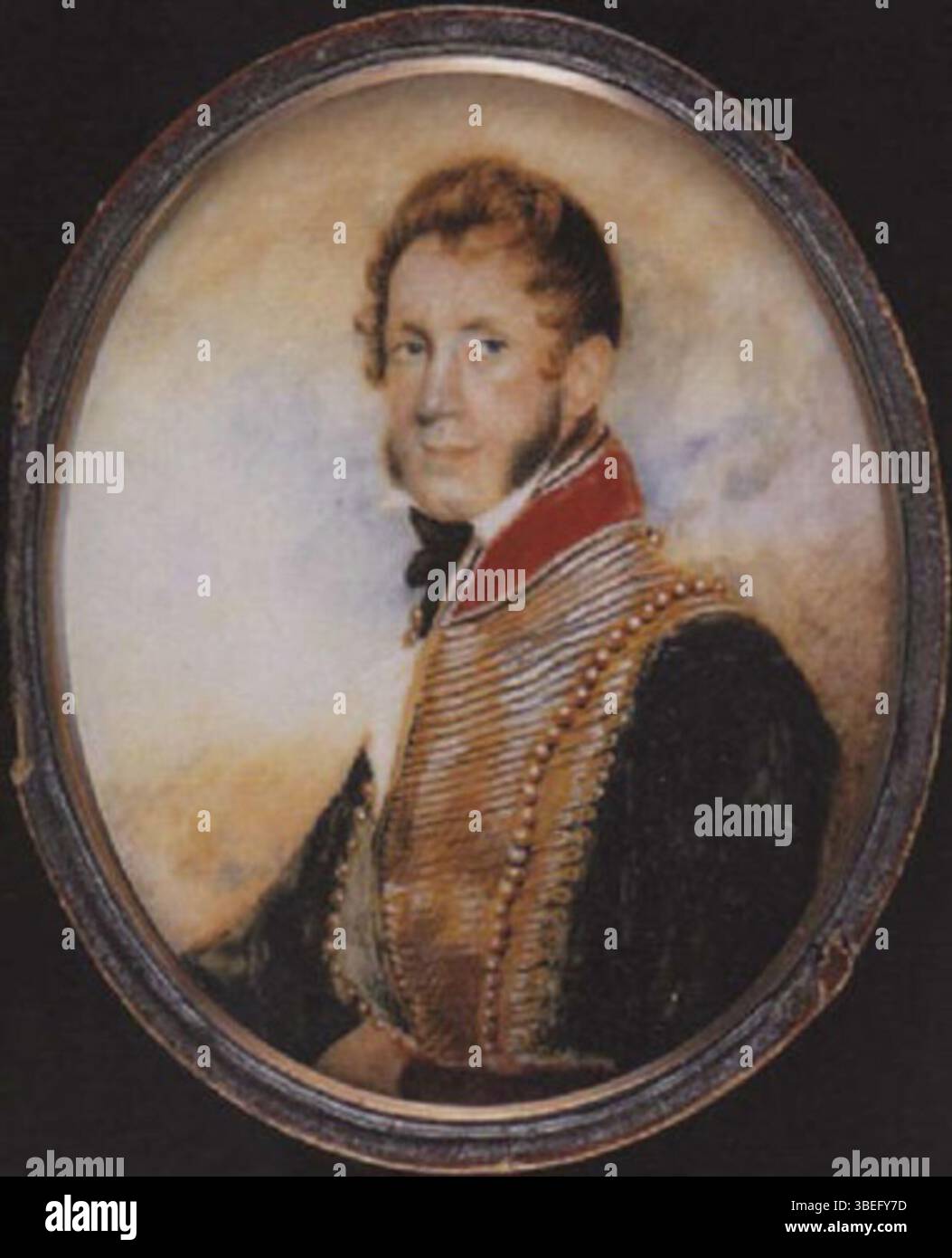 This portrait by George Chinnery depicts an officer of the Bengal Horse ...