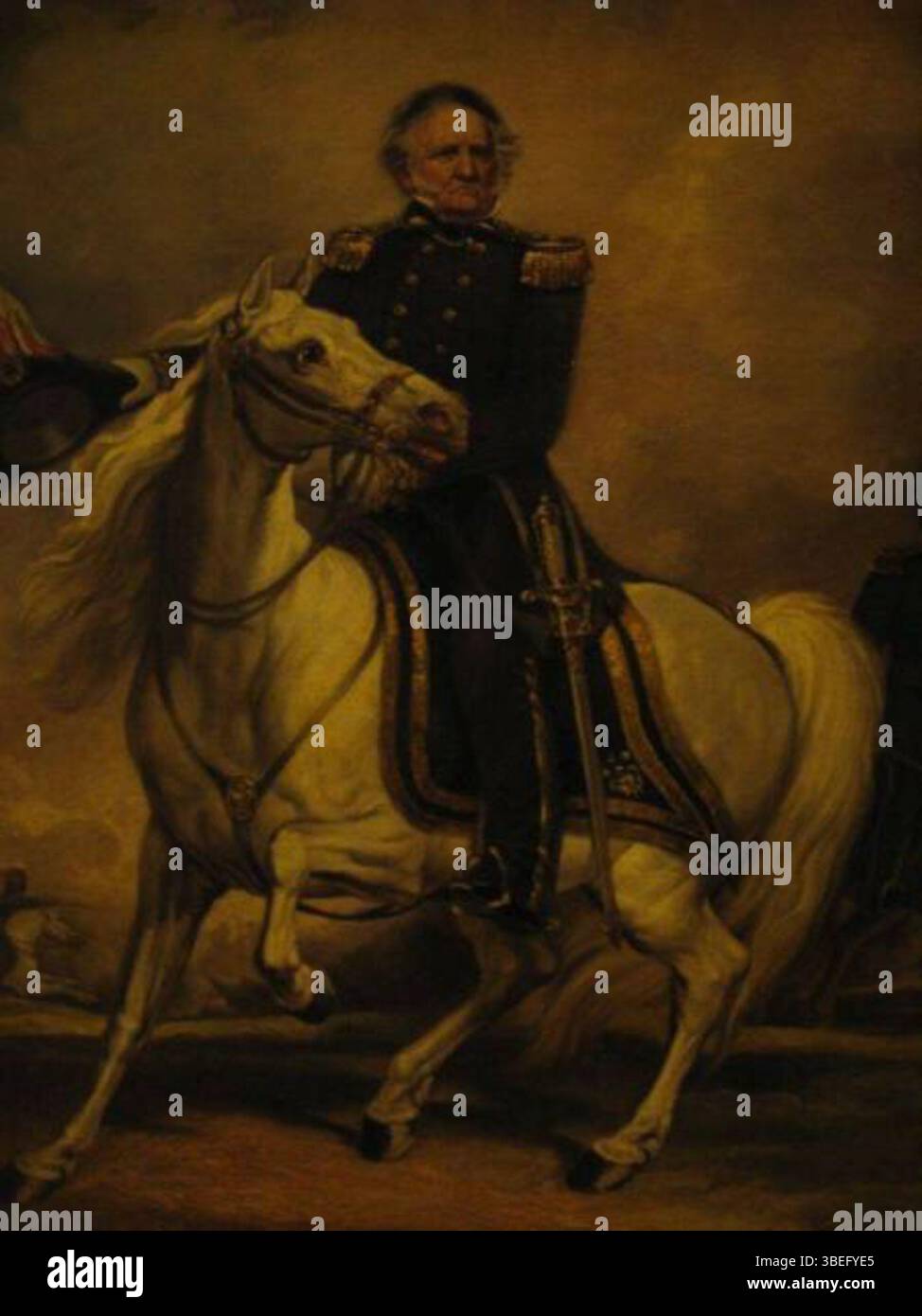 This painting, created around 1860, portrays General Winfield Scott, a ...