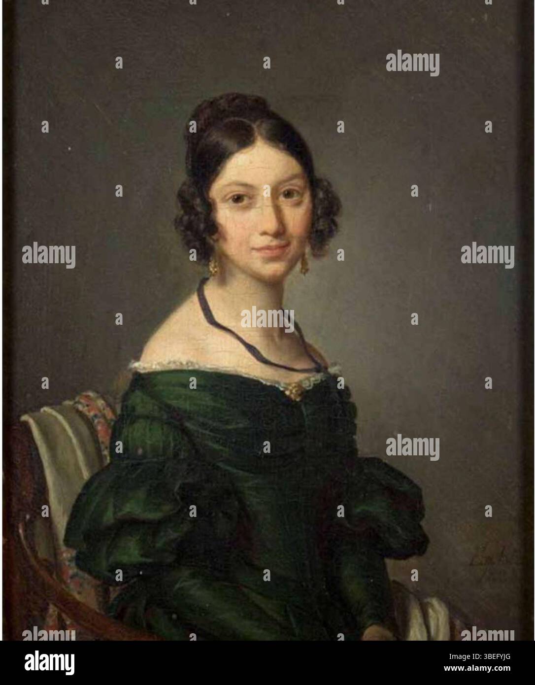 Portrait of Galathea Marcus, née Melchior, daughter of Gerson Moses ...