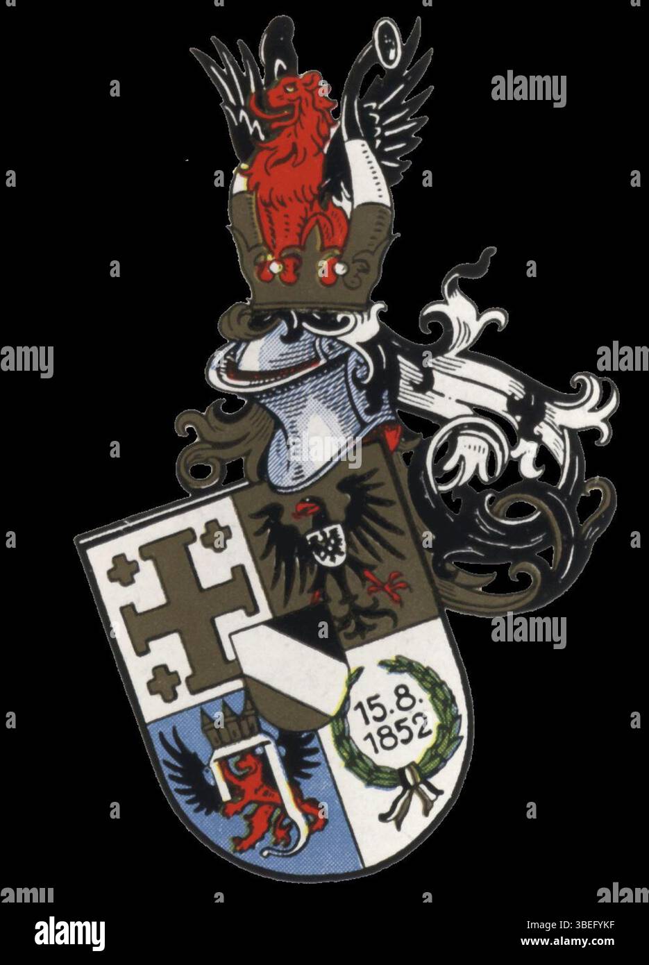 This image depicts the coat of arms of the Gießener Wingolf, taken from ...