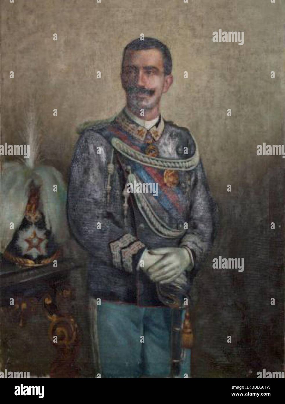 This 1901 portrait by Raffele Ambrogio depicts King Victor Emanuel III ...